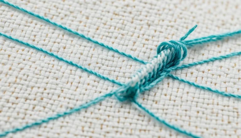 How to use the loop method to start cross stitch without a knot